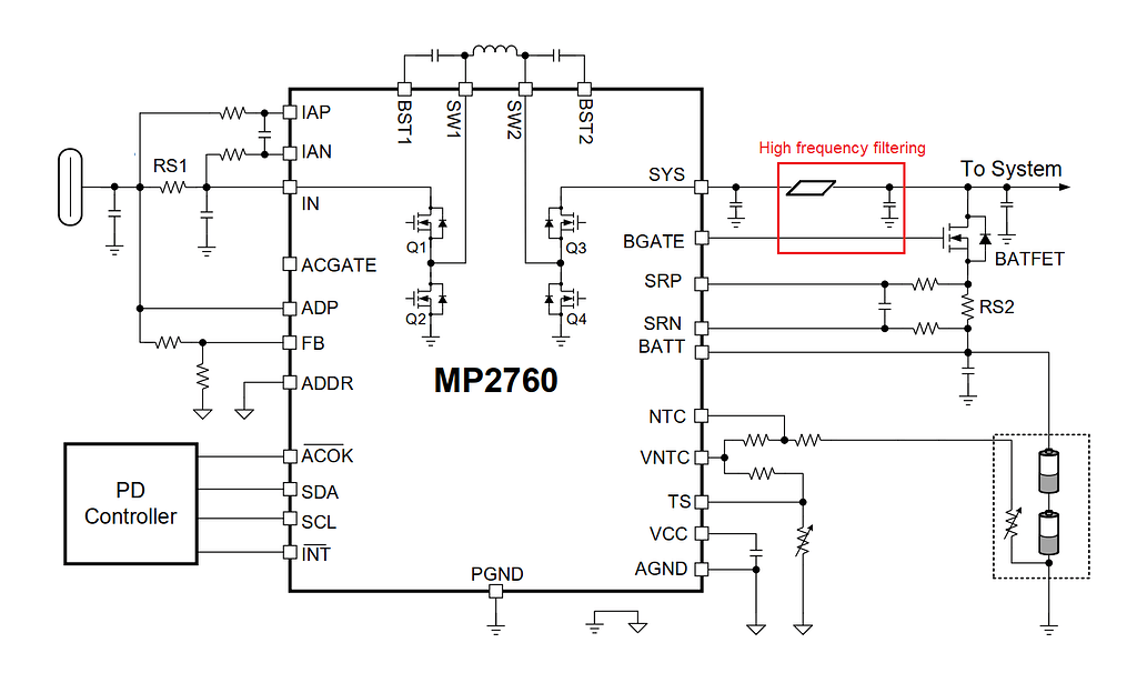 MP2760GVT - Adding high freq. filter at output - Battery Management - Monolithic Power Systems ...
