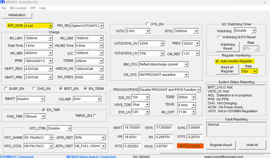 Discharge Current with the MP2650 / EV2650-V-01A - Battery Management - Monolithic Power Systems ...