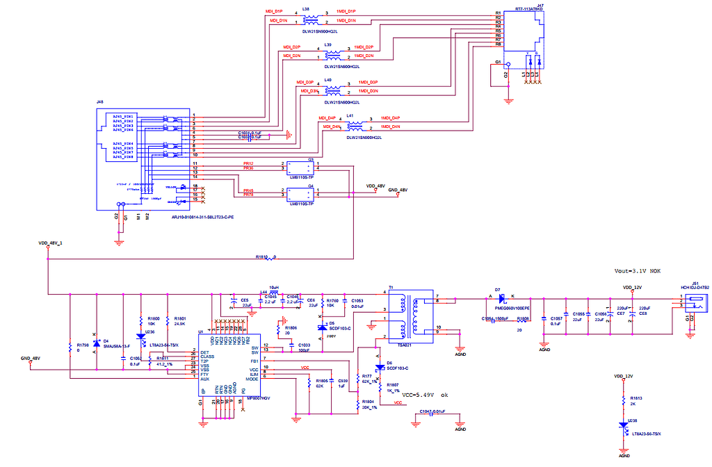 MP8007H POE fly-back output was 3.1V,what's the reason? - DC-DC Power Converters - Monolithic ...