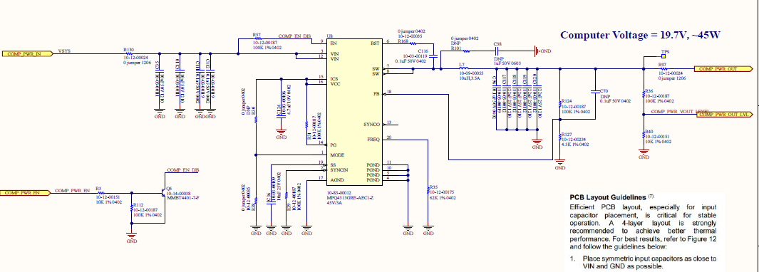 Continuous restarting of MPQ4313GRE-AEC1-Z chip when used to power tablet - DC-DC Power ...